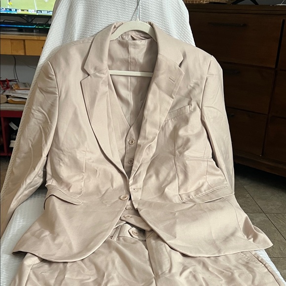 Suits & Blazers | Mens Cream Suit Set | Poshmark